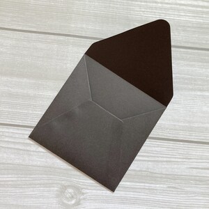 4.5 X 4.5 Black Envelopes/ Fit 4x4 Cards / Square Black Envelope / Set ...