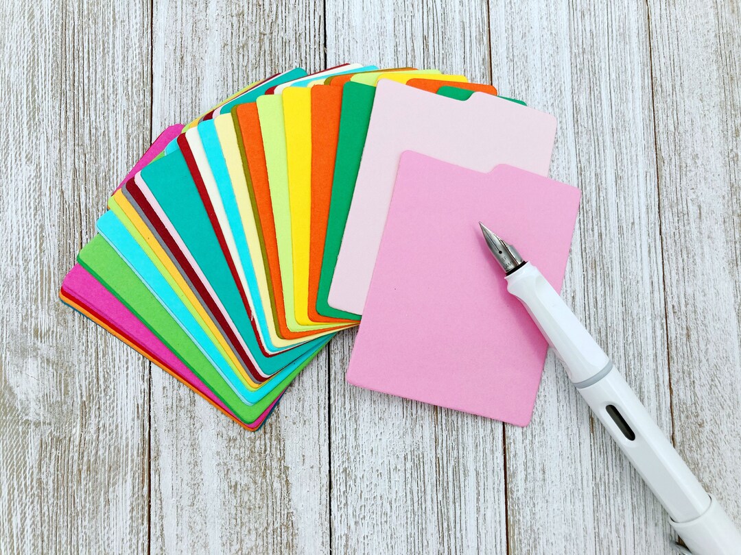 Colorful Notebook Tabs for Junk Journals, Scrapbooking, Weekly Planners ...