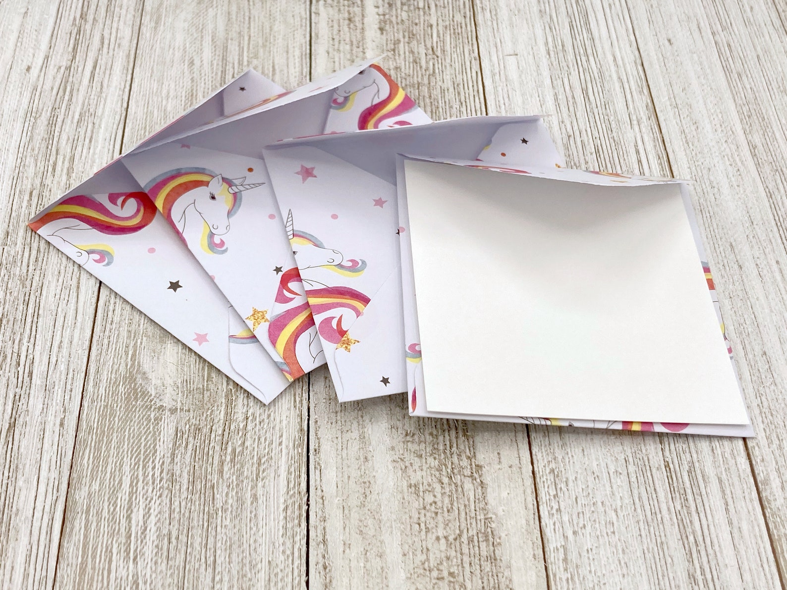 3.25 Square Envelope / Mini Envelope with Inserts / | Etsy