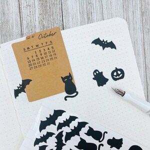 Black Bats Stickers Vinyl Halloween Stickers Ghost Cat Stickers for ...