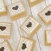 2 X 2 Mini Heart Cards / Little Note Cards / Square Note Cards / Book ...