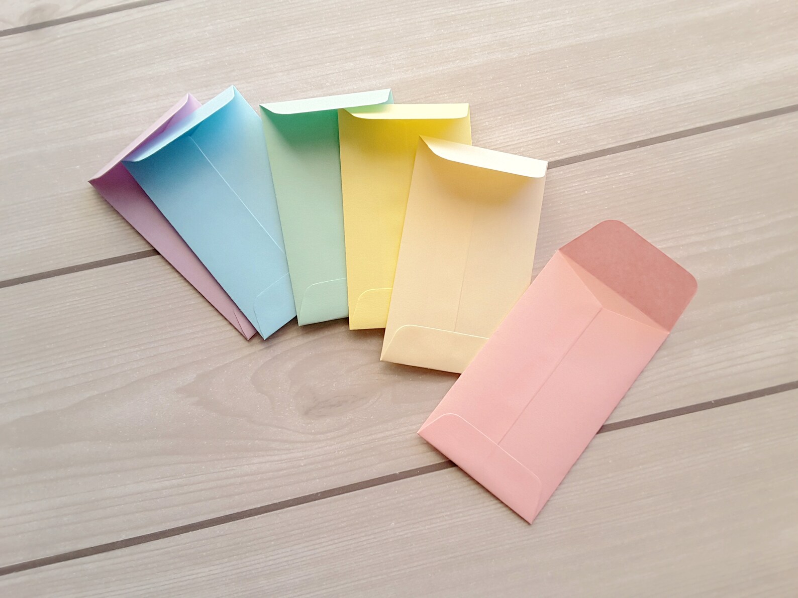 2 X 3.5 Pastel Envelopes / Pastel Color Envelope/ Colorful - Etsy
