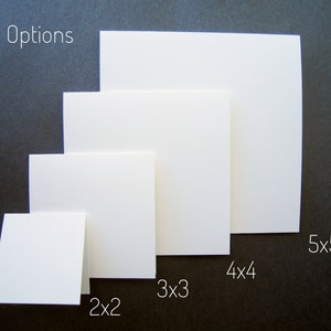 2x2 3x3 4x4 5x5 Inch Square Fold Cards for Card Making, Paper Crafts ...