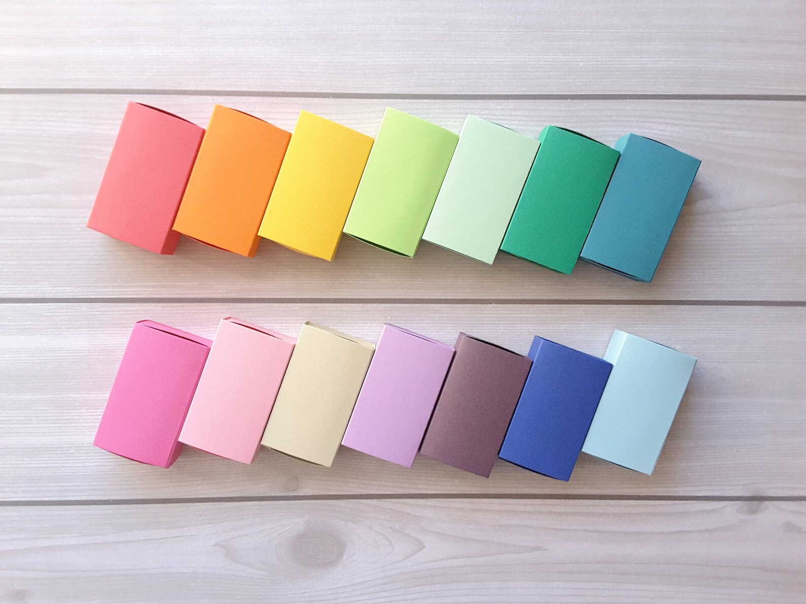 Slide Box/ Assorted Solid Color Mini Boxes / Favor Box / Handmade Mini ...