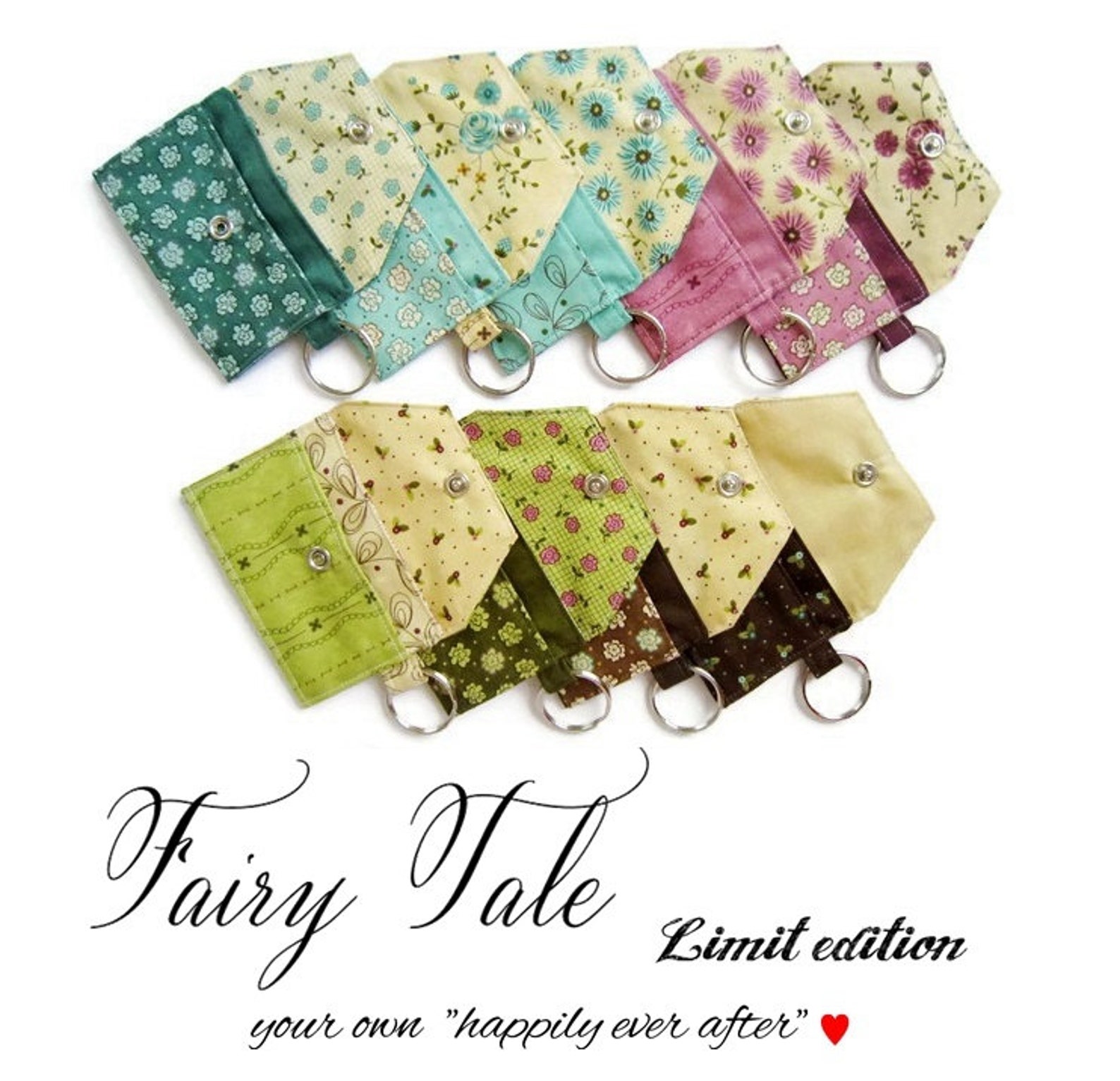 Mini Key Chain Wallet/ Simple ID Key Chain Pouch / Business | Etsy