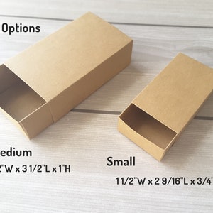 Slide Box/ Assorted Solid Color Mini Boxes / Favor Box / Handmade Mini ...