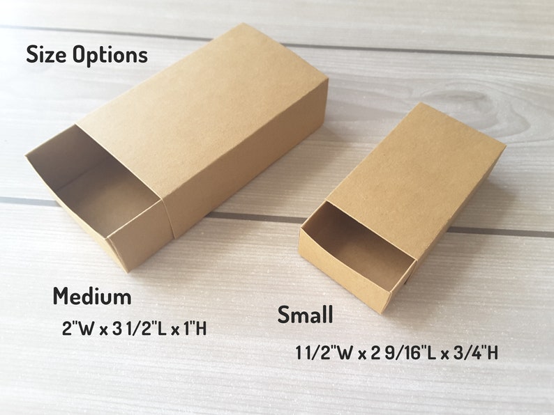 BULK Slide Box/ Assorted Solid Color Mini Boxes / Favor Box / | Etsy