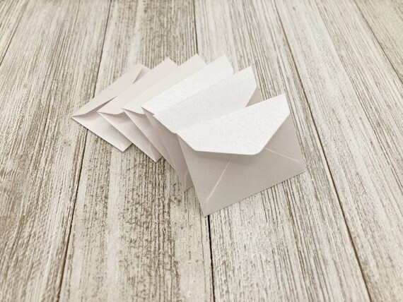 TINY Crystal Metallic Envelopes/ Mini Envelope/ Little Love - Etsy