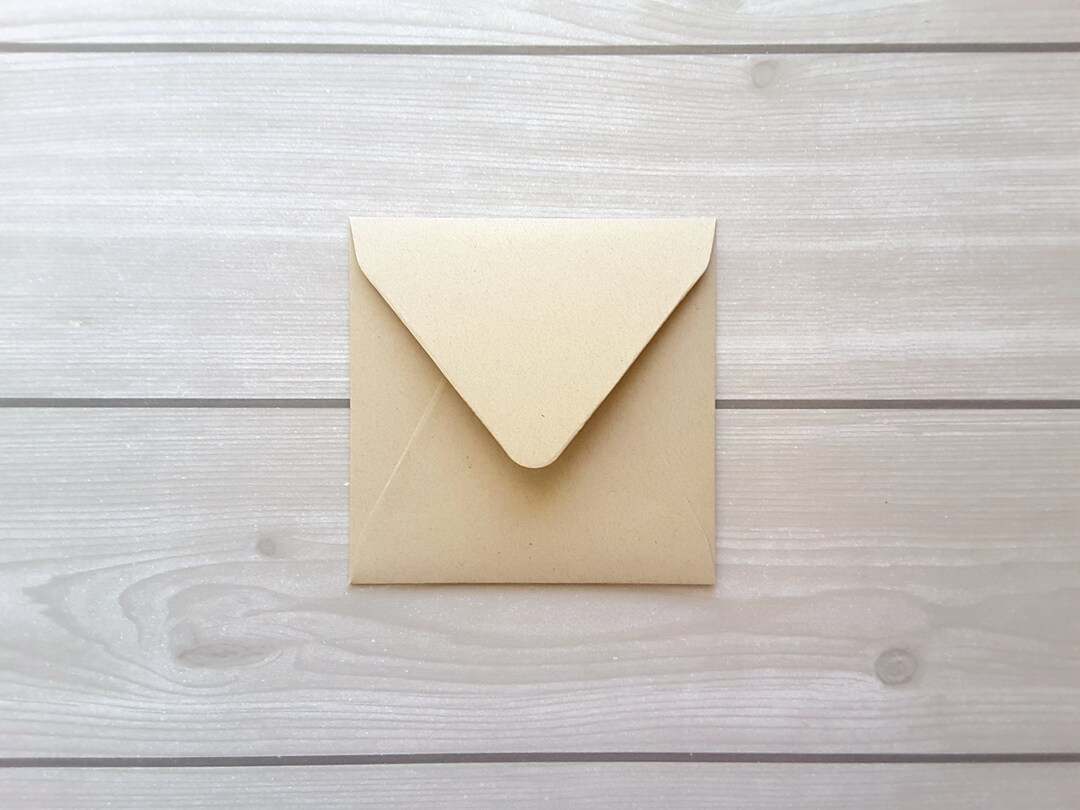 4.5 X 4.5 Recycle Kraft Envelopes/ Fit 4x4 Cards / Square Kraft ...
