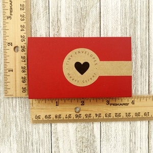TINY Book Page Envelopes for Mini Journal, Little Love Note Red Mini ...