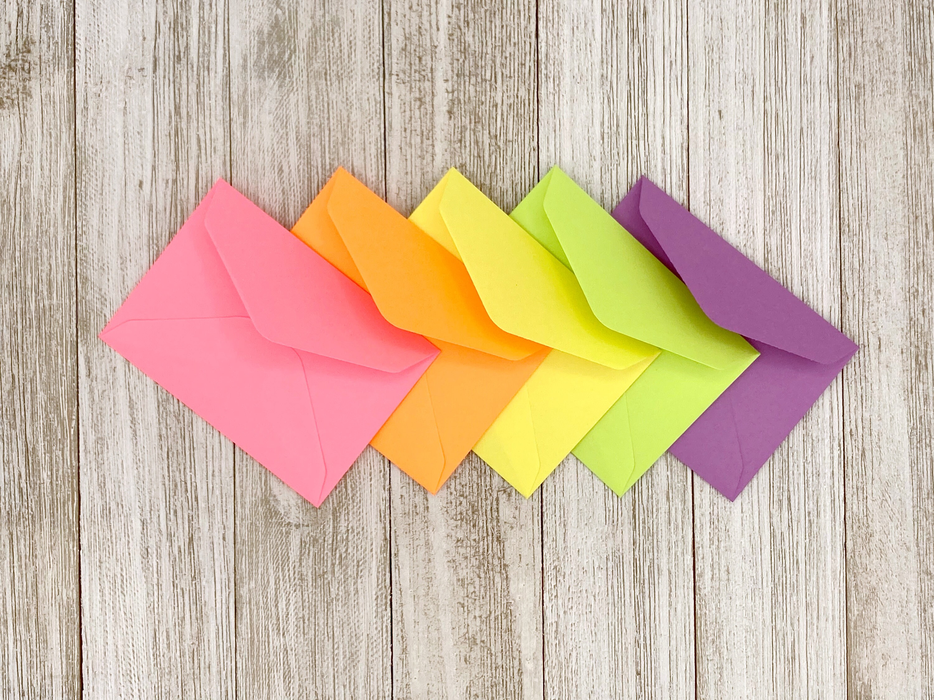 2.5 x 3.5 card envelopes/ Bright Color Envelope/ Mini Assorted | Etsy