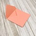 2x2 3x3 4x4 5x5 Card Envelopes/ Coral Pink / Square Envelope/ Various ...