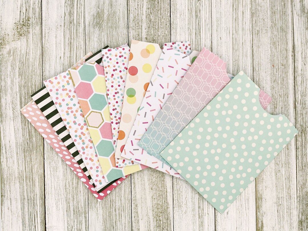 A2 Assorted Pattern Paper Sleeves / A2 Size Paper Pocket / Lovely Card ...