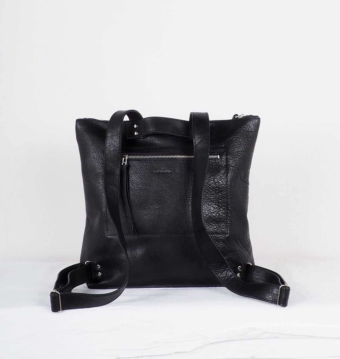 Black Leather Women Backpack Purse Women Gift Laptop Women - Etsy