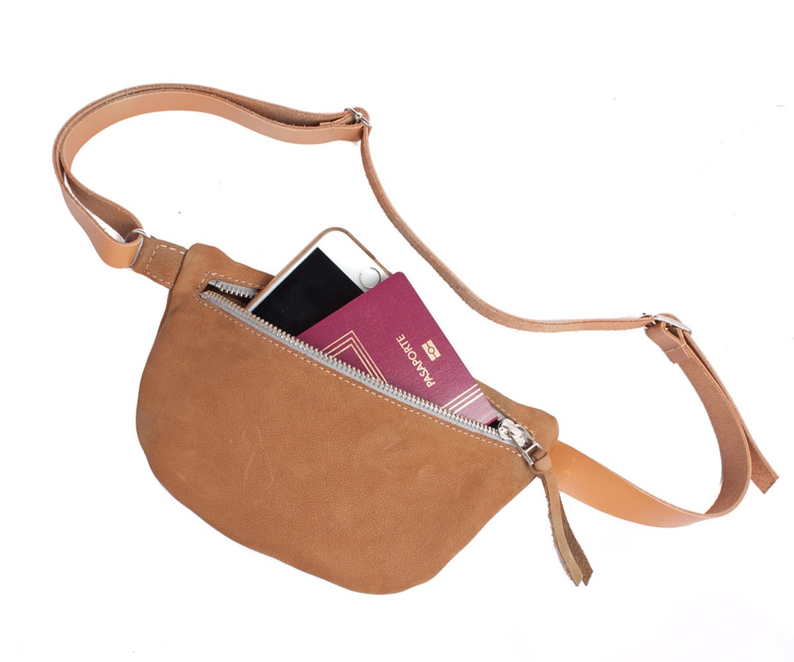 Women FANNY PACKS, Brown Leather Fanny Pack, Brown Waist Bag, Brown ...