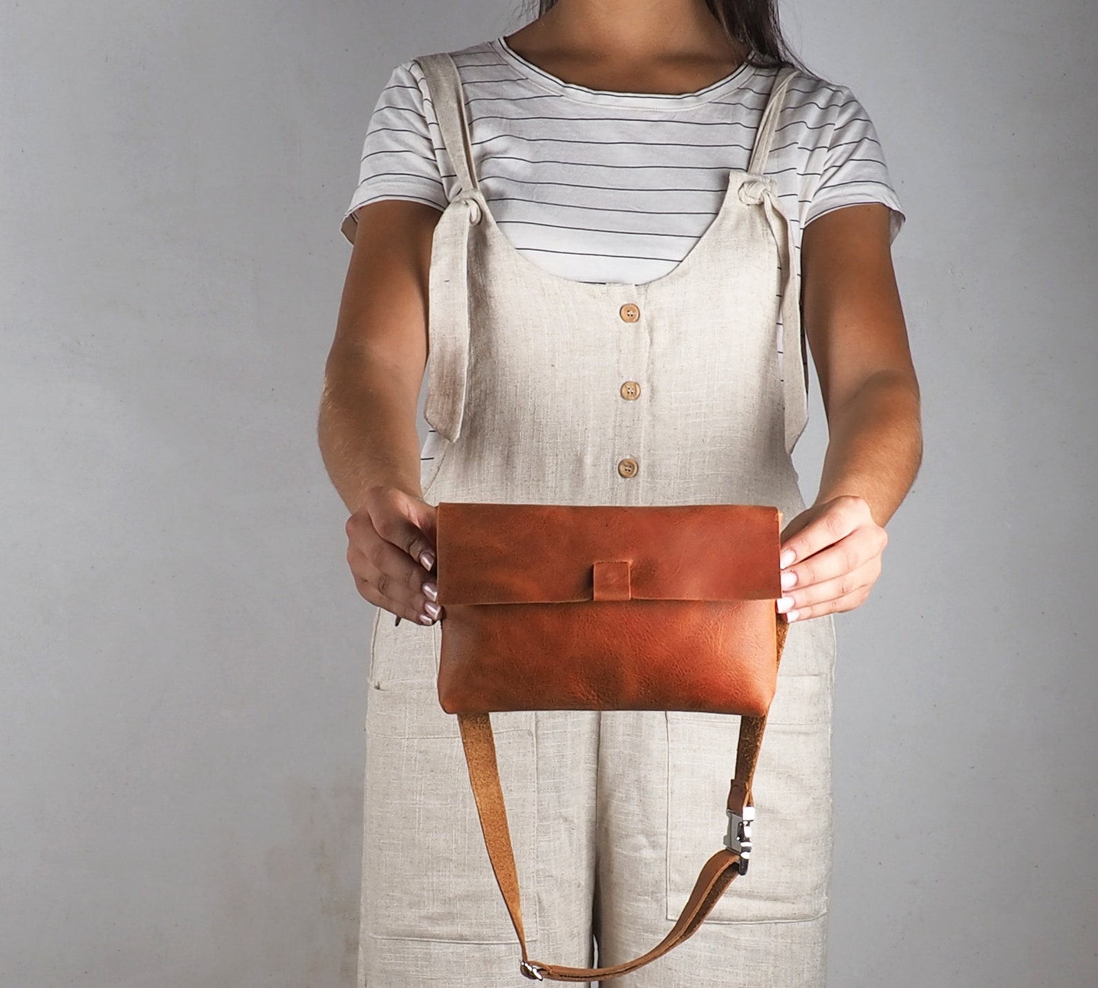 Women Brown Leather Belt Bag Women Leather Waist Bag Leather - Etsy