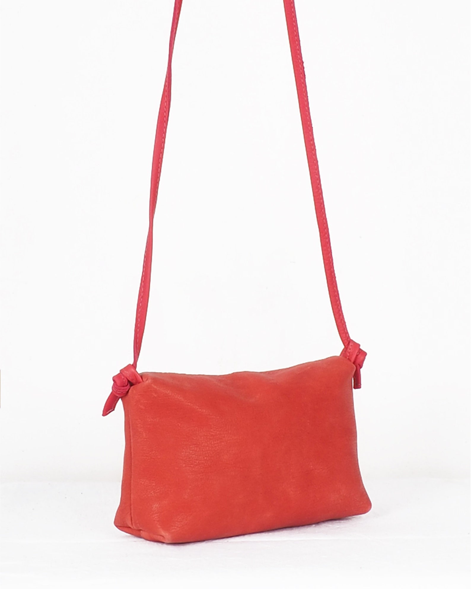 Small Red Leather Crossbody Bag Minimalist Small Purse - Etsy