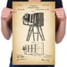 Vintage 1885 "photographic Camera" Patent Drawing, Retro Art Print ...