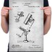 Vintage 1883 "microscope" Patent Drawing, Retro Art Print Poster ...