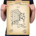 Vintage 1888 "photographic Camera" Patent Drawing, Retro Art Print ...