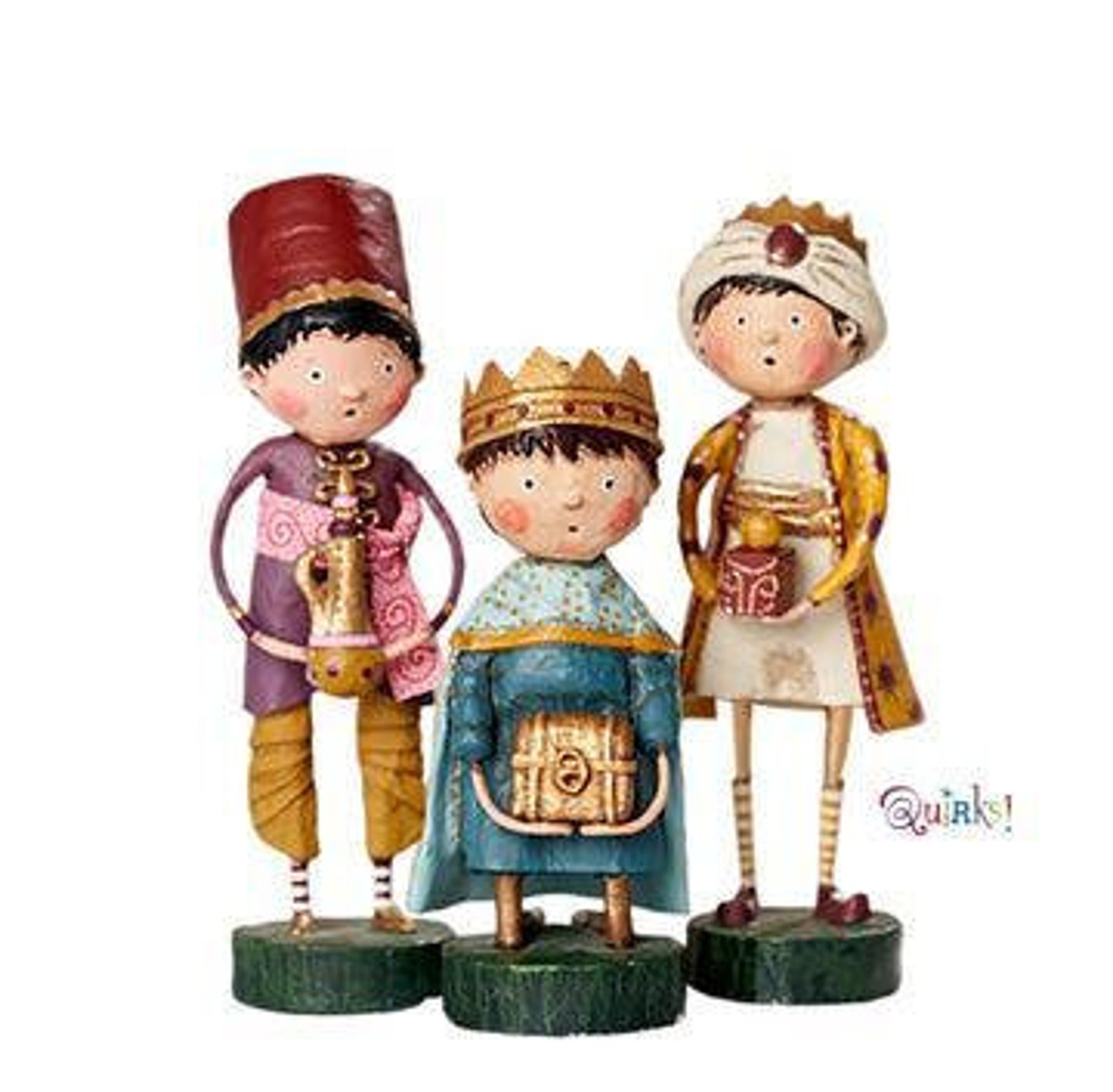 Three Wise Men Nativity Figurines by Lori Mitchell - Etsy