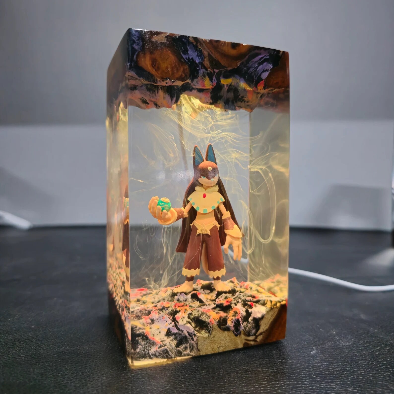 Anubis Figure, Palworld Game, Palworld Figure, Epoxy Resin Lam ...