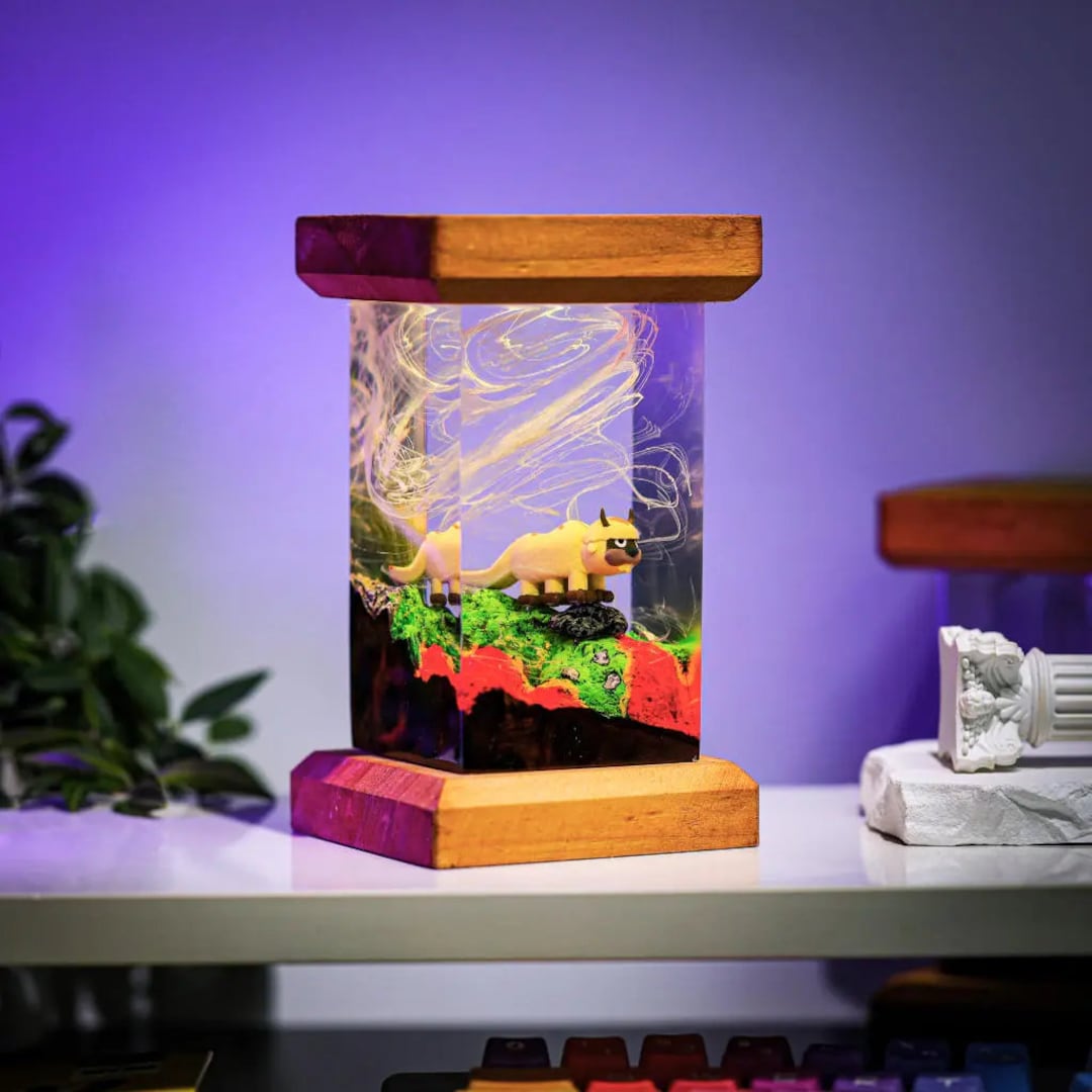 APPA Avatar the Last Airbender Epoxy Resin Wood Lamp Night Light Unique ...