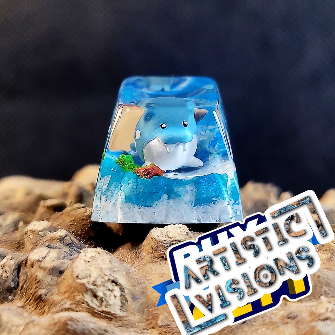 Spheal Pokemon Keycap, Custom Pokemon Resin Keycap, Handmade Pokemon ...