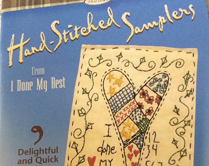 Pastimes - Hand-stitched Samplers - Embroidery Booklet - 9 Delightful and Quick Projects - DIY ...
