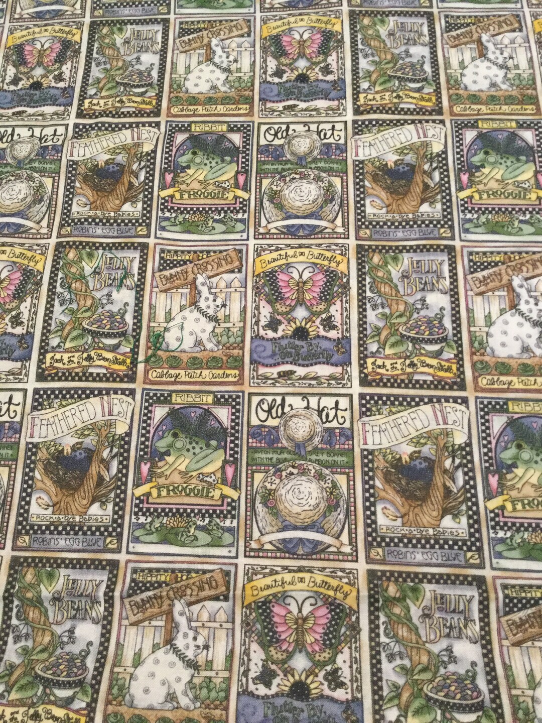 Debbie Mumm - Mumms the Word - Spring/easter Block Print Fabric - Last ...