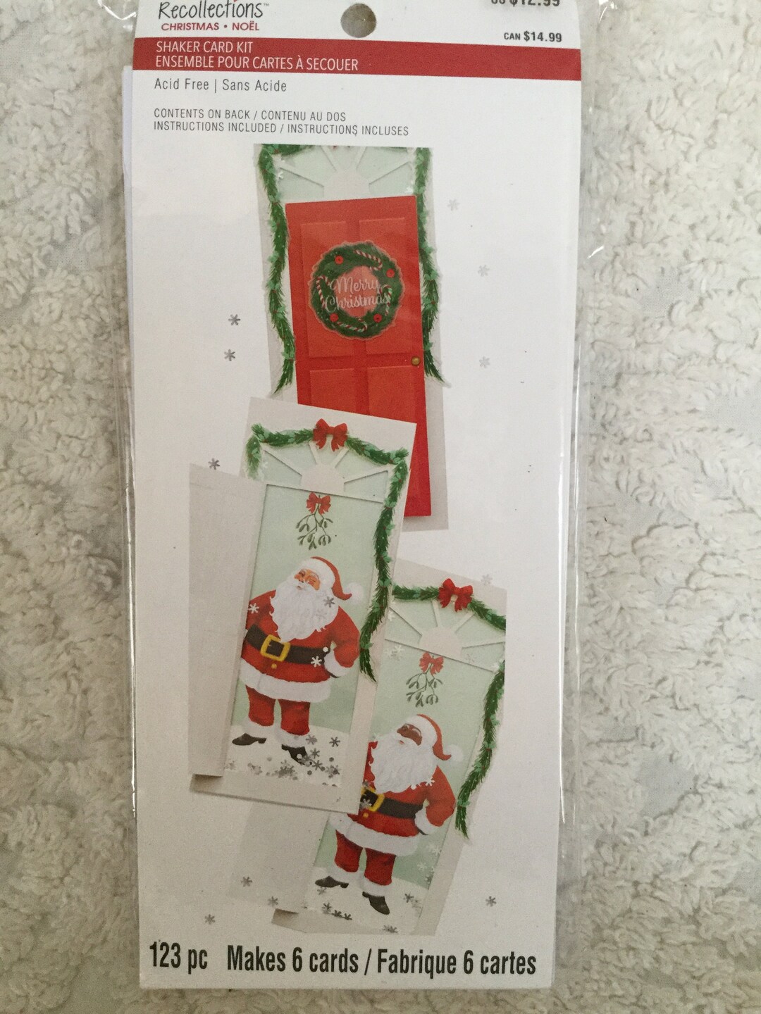 Recollections Shaker Cards Kit - Makes 6 Cards - Christmas - NIP - Etsy