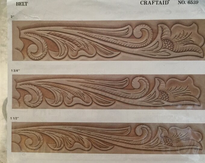 Craftaid Leather Works Belt Template With How-to - Etsy