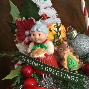 Handcrafted Christmas Tussie Mussie Gingerbread OOAK Free Shipping - Etsy