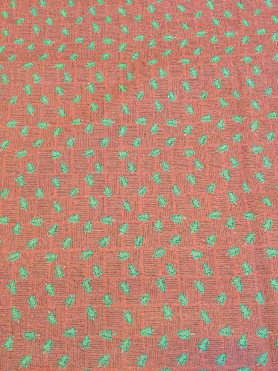 Sweet Tiny Tree Faric - Lodge/christmas - Vintage - Flaws - BTY ...