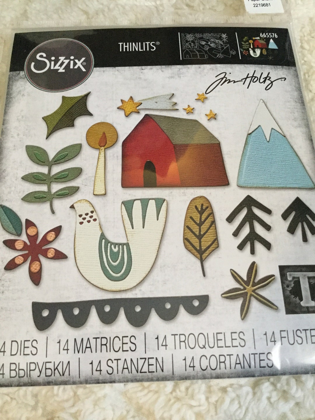 Sizzix Thinlits Metal Die Set Tim Holtz Funky Nordic 14 Dies Winter/christmas - Etsy
