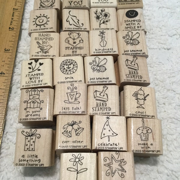 Mini Rubber Stamp - Etsy