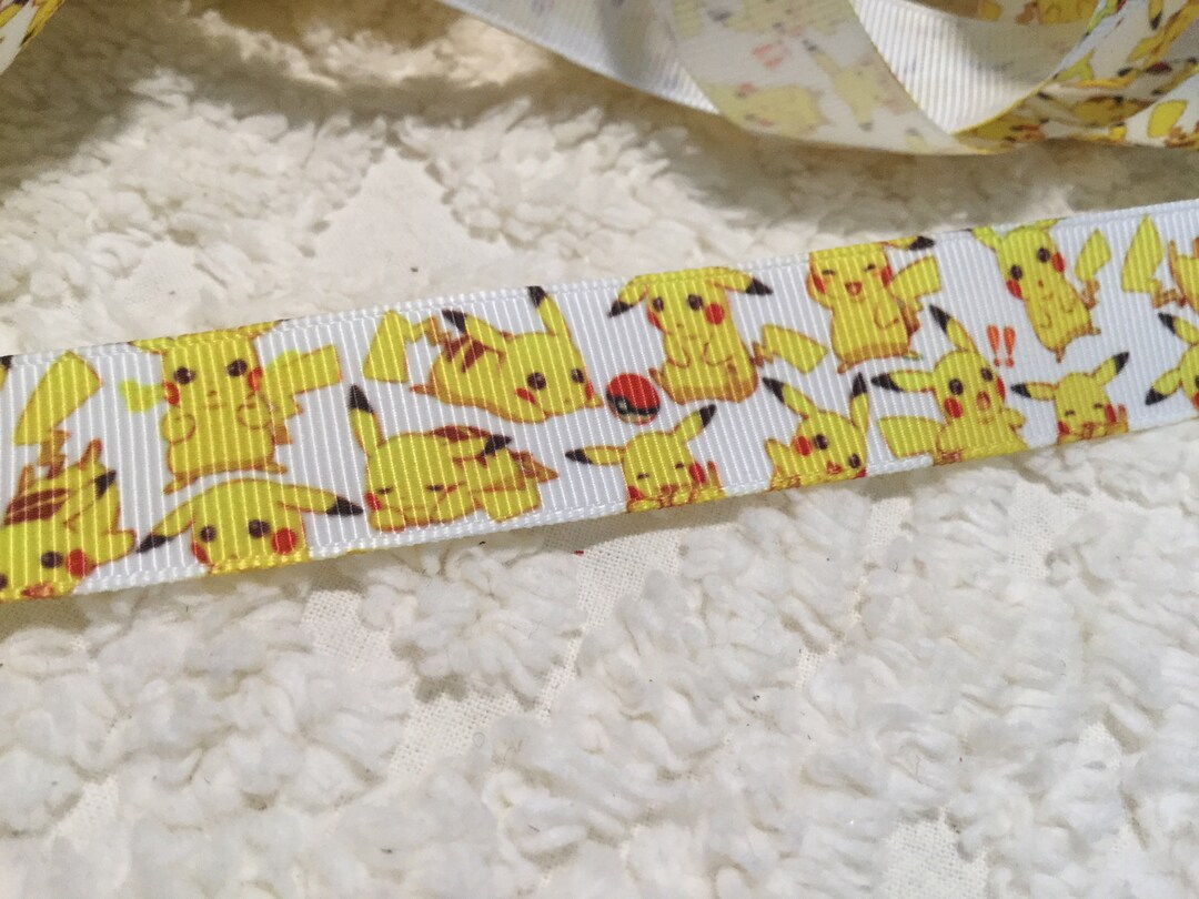 Pokemon Pikachu Grosgrain Ribbon - 9+ Yards! Sold as a Whole Piece! - Etsy