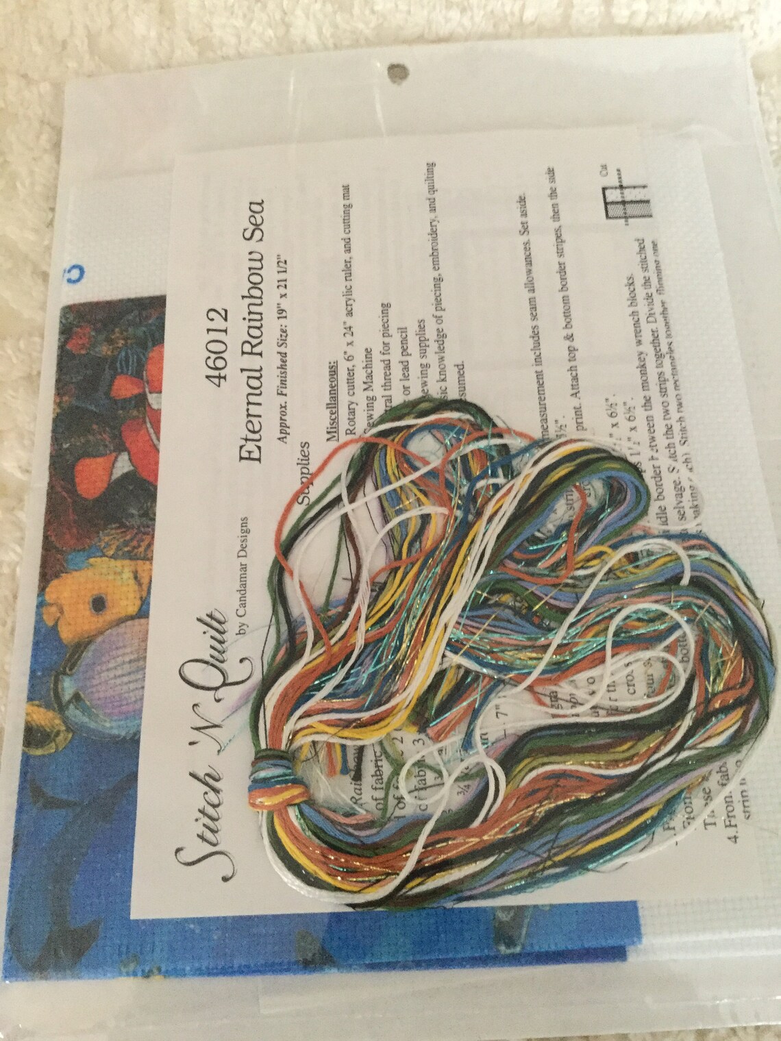 Candamar Designs Stitch N' Quilt Kit Stamped Cross | Etsy