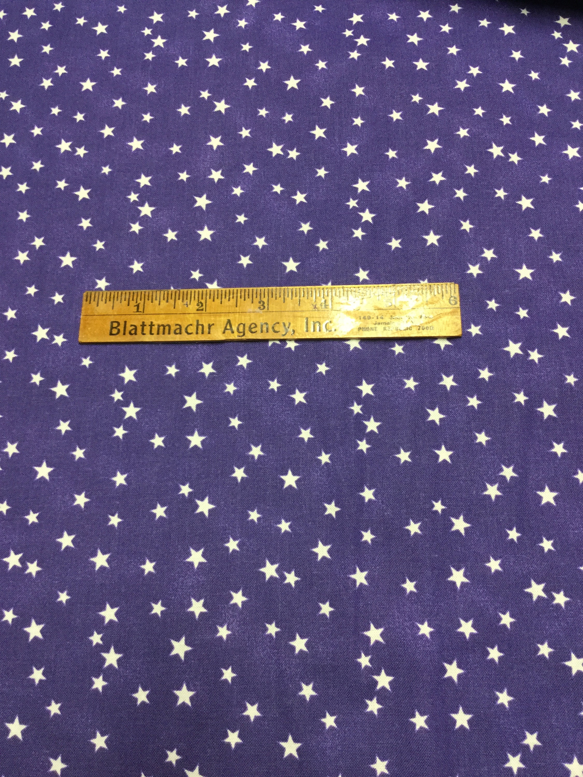 Pretty Purple With Stars Fabric BTY | Etsy