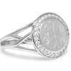 Sterling Silver Monogram Stackable Ring, Sterling Silver Stackable Rings, Sterling Silver Sara ...