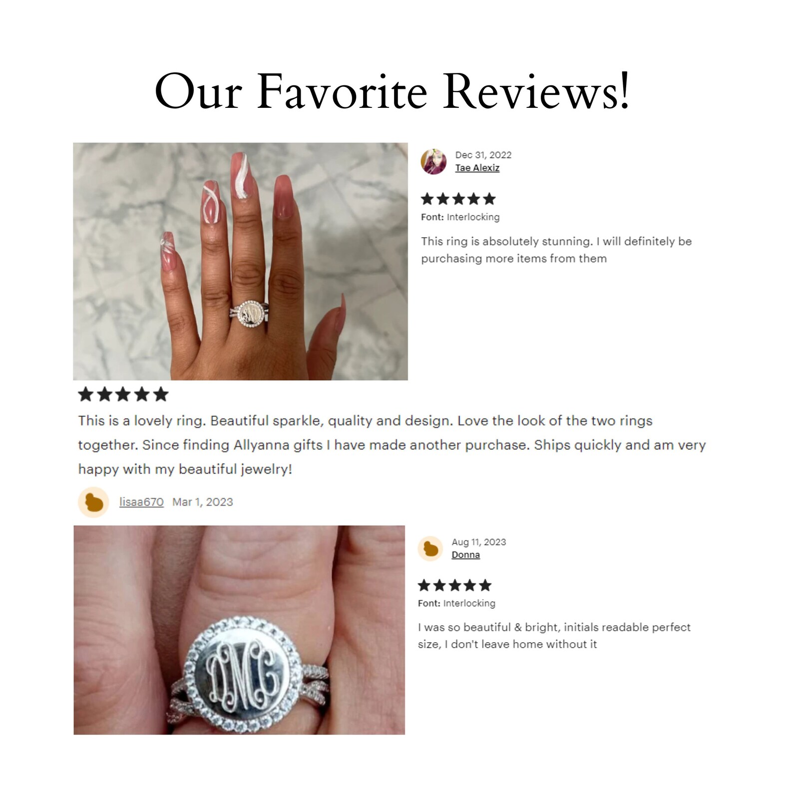 Sterling Silver Monogram Stackable Ring, Sterling Silver Stackable Rings, Sterling Silver Sara ...