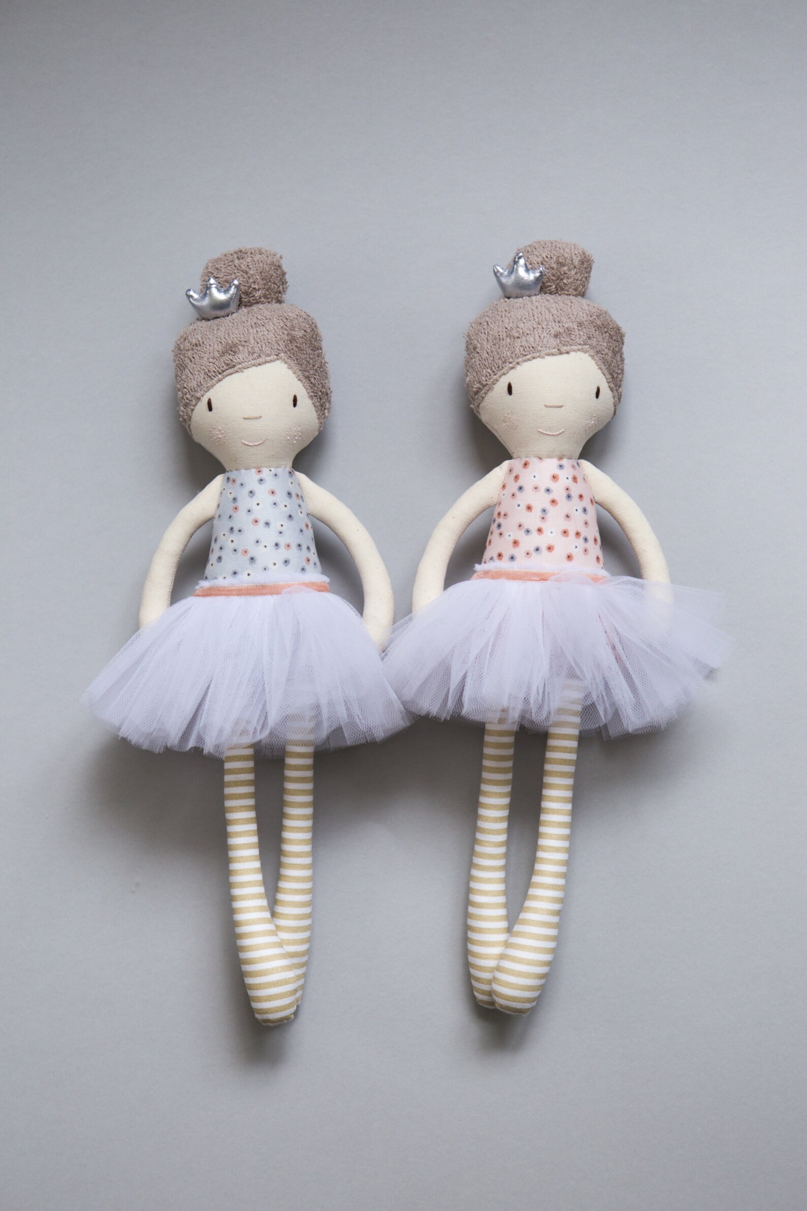 Twin Princess Rag Doll set | Etsy