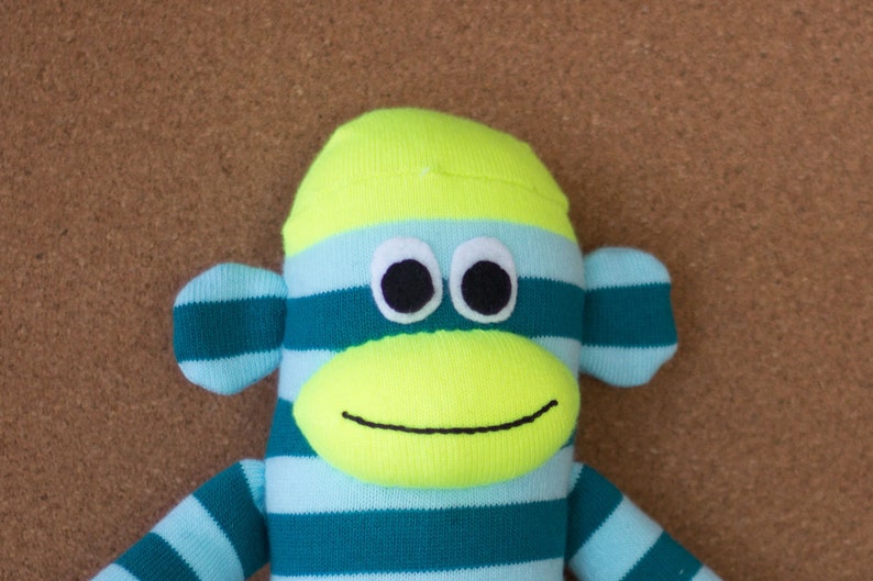 Sock Monkey Photo Frame for Desk or Tabletop, Cubicle Decor Accessory ...