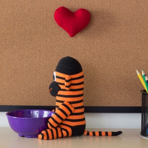 Halloween Sock Monkey Candy Bowl Desk Organizer Purple - Etsy