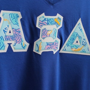 Alpha Xi Delta | Axid | Alpha Xi Delta Gift | Sorority Sewn Letters ...