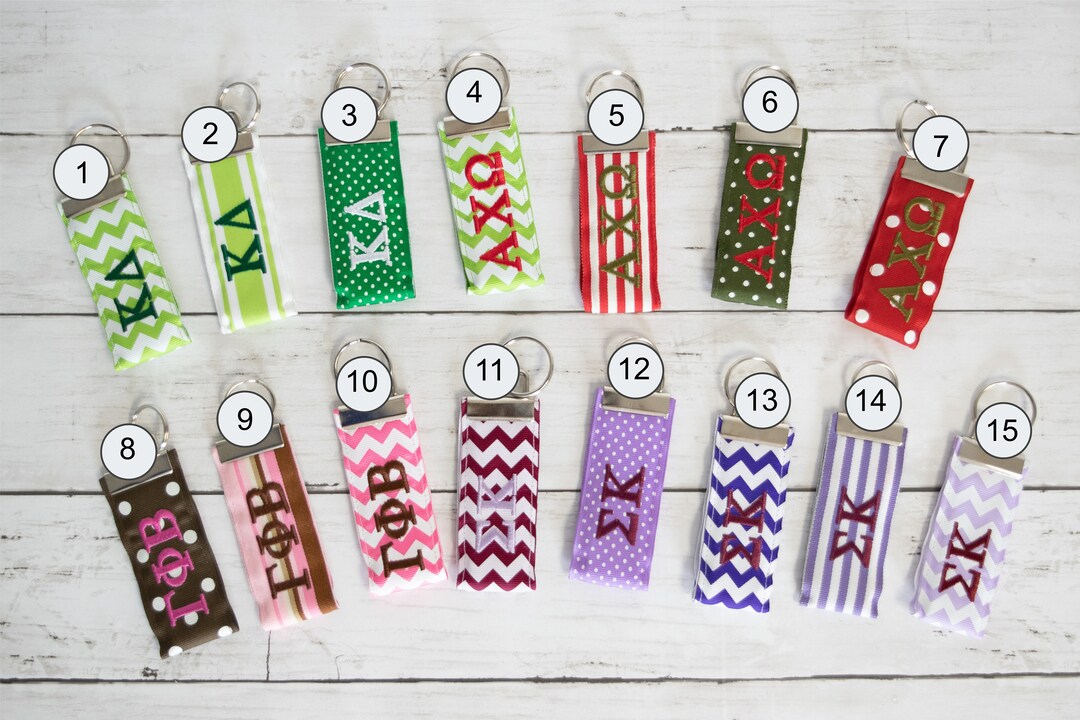 Sorority Keychains- Alpha Chi Omega | Kappa Delta (KD) | Sigma Kappa ...