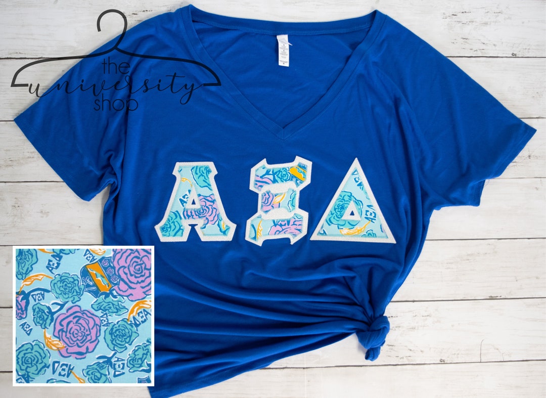 Alpha Xi Delta | Axid | Alpha Xi Delta Gift | Sorority Sewn Letters ...