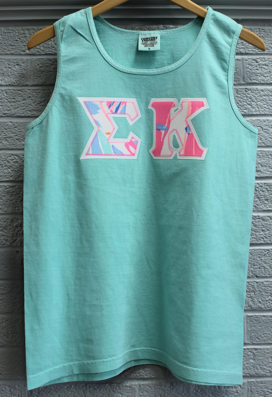Chalky Mint Comfort Colors Tank With Fabric #254C On White - Etsy.de