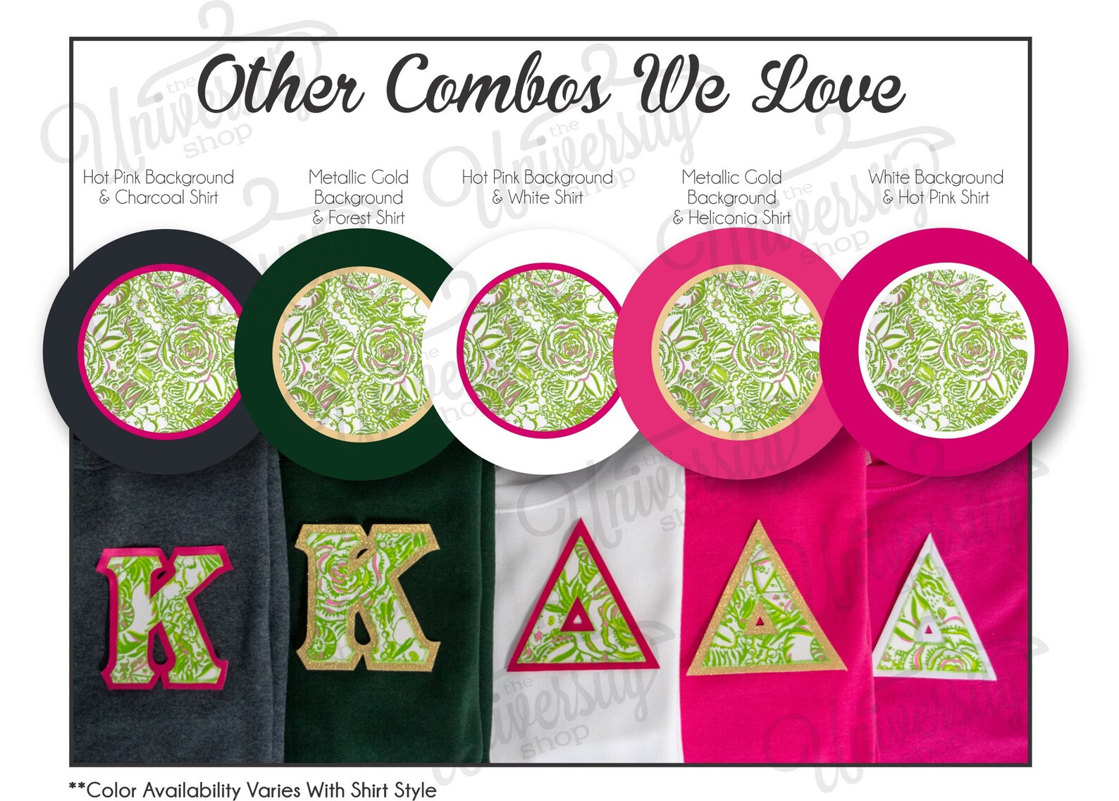 Charcoal Sweatshirt With Kappa Delta Fabric on Hot Pink - Etsy