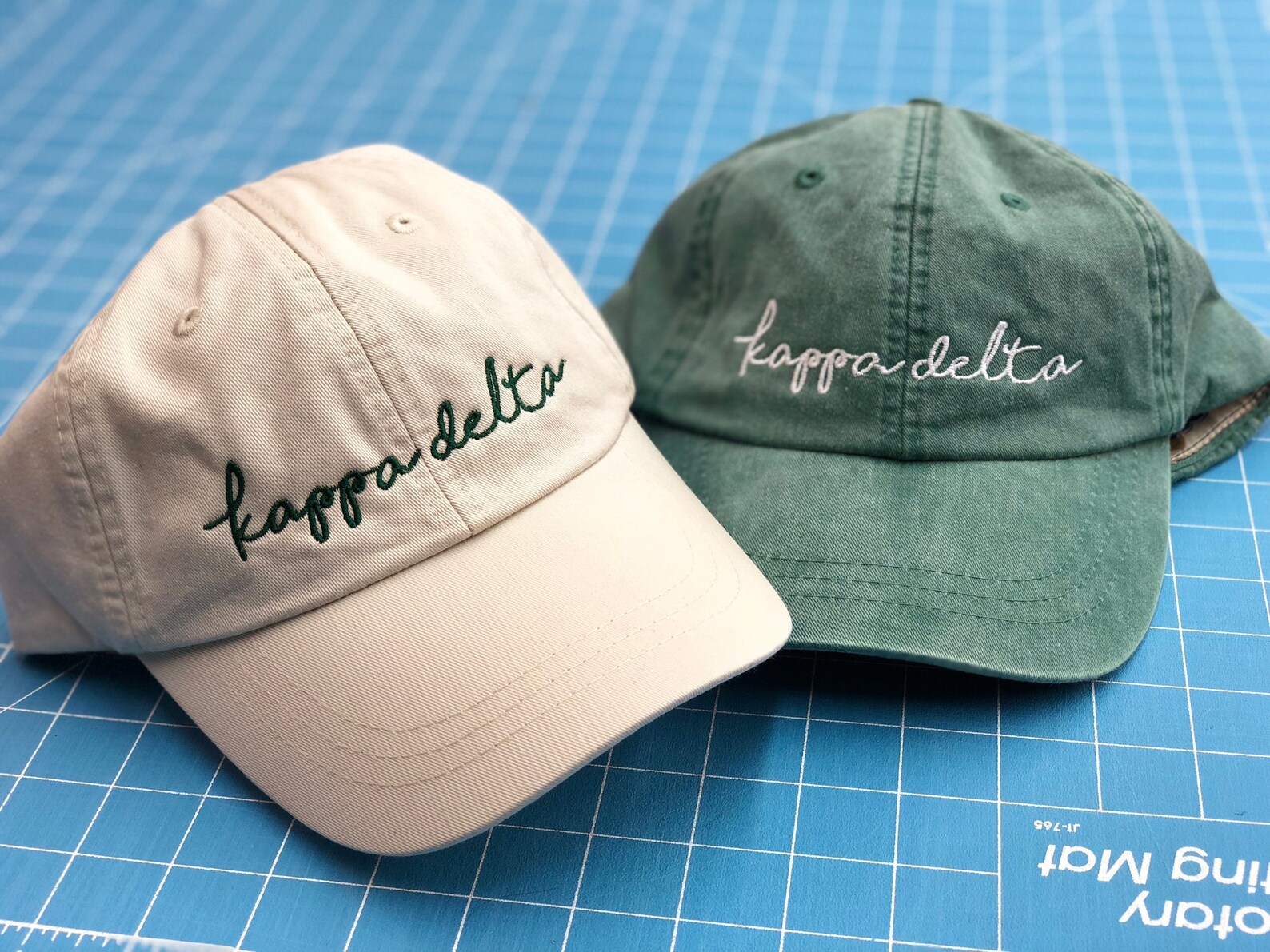 Sorority Hat Embroidered in White Script - Etsy